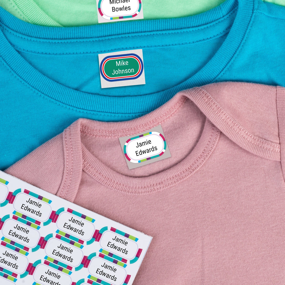 Color Stick-N-Wear Clothing Labels | Watercolor