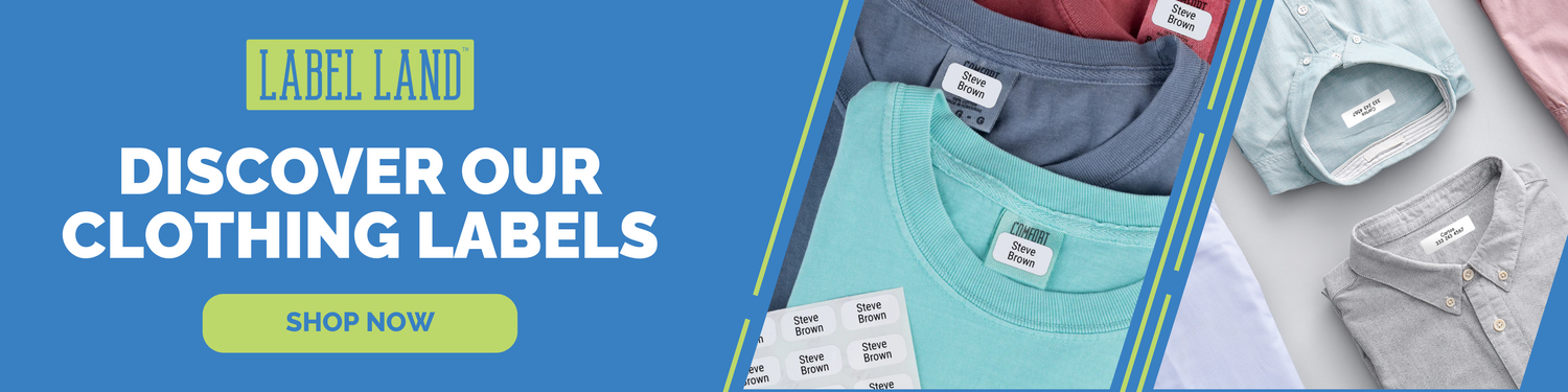 Quality Clothing Labels: Iron-On, Sticker, and Stamp Options