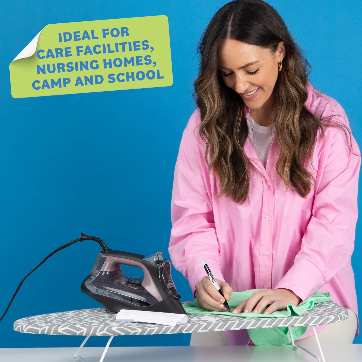 Large Writable Iron-On Name Labels for Clothing with Permanent Laundry ...