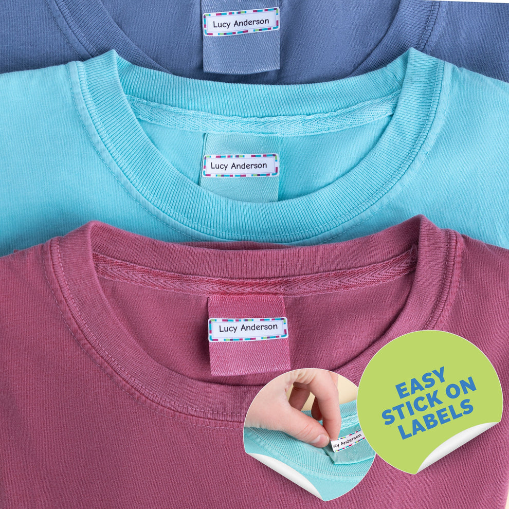 Mini Rectangle Name Labels | Solid | Label Land