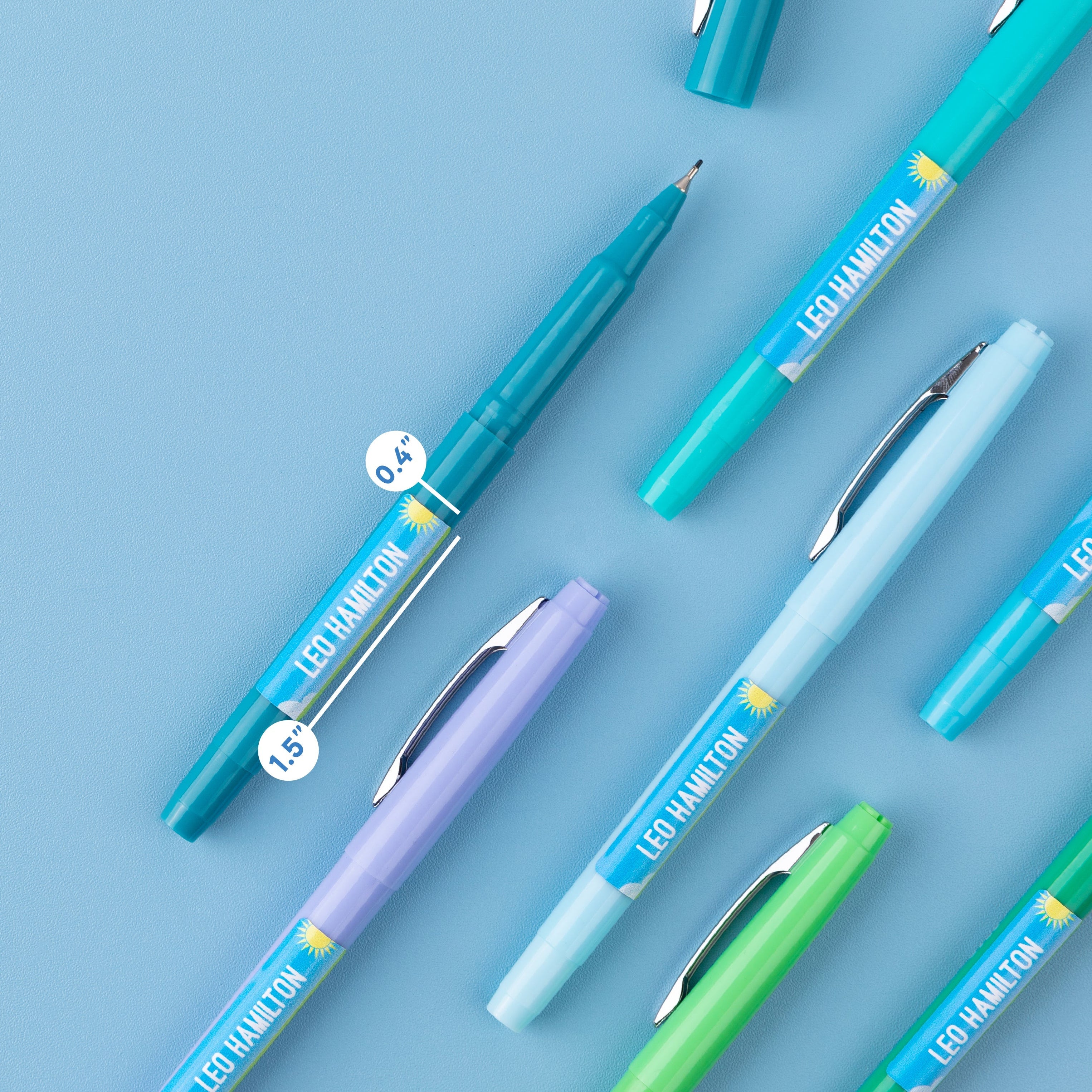 Mini Rectangle Name Labels | Border | Label Land