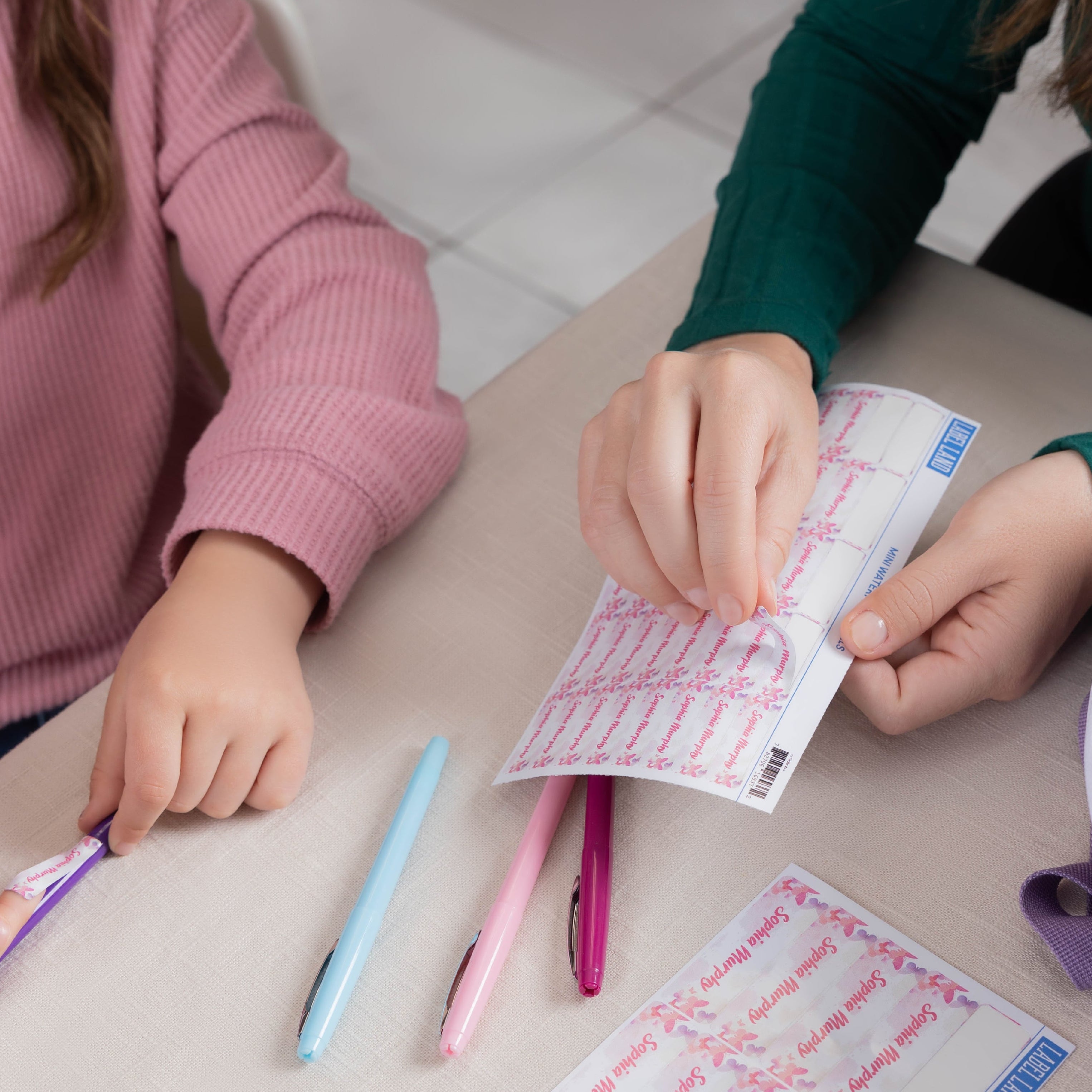 Mini Rectangle Name Labels | Gradient | Label Land