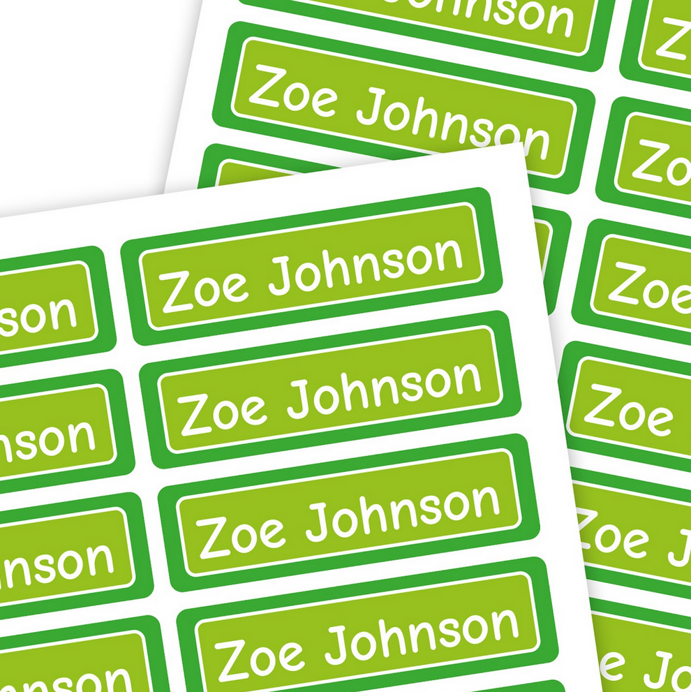Medium Rectangle Name Labels | Border | Label Land